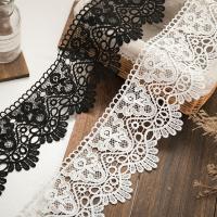 China 8.5cm Skin-Friendly Milk Silk Floral Scalloped Lace Trim, Stretch White Floral Elastic Lace Ribbon, High Drape Lace Fabric Strip for Dresses, Loungewear, Home Decor & Sewing DIY Projects for sale