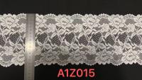 China A1Z015# White Floral Leaf Stretch Lace Edging, Wide Elastic Lace Trim for Underwear & Garment Decoration for sale