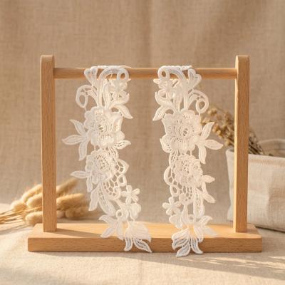 China Water Soluble Embroidered Wing Style Flower & Wing Shape Fabric Patches for Clothing Bags Home Decor for sale