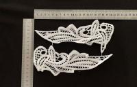 China Water Soluble Embroidered Wing Style Flower & Wing Shape Fabric Patches for Clothing Bags Home Decor for sale