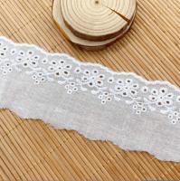 China Vintage Cotton Lace Trim with Scalloped Edge and Middle East Design for Apparel and Home Textile for sale