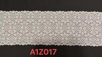 China A1Z017# Elastic Nylon Spandex Lace Trim 18cm Wide Diamond Floral Stretch Lece for Lingerie Dress Underwear for sale
