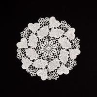 China Eco-Friendly Polyester Embroidery Patches with Heart & Flower Shapes for Ladies' Clothing and Wedding Decor Accessories for sale