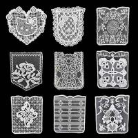 China Exquisite Mesh + Cotton/Polyester Embroidery Patches Water-Soluble Heart-Shaped and Pocket Embroidery for Children's Clothing for sale