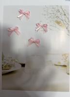 China Mini DIY Handmade Woven Double-layer Bow Luxury Solid  Satin Ribbon  + Organza for Christmas Gift Packaging & Children's Skirts for sale
