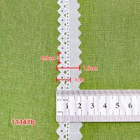 China Vintage Style Cotton Lace Trim with Scalloped Edge for Middle East Inspired Fashion and Home Decor for sale