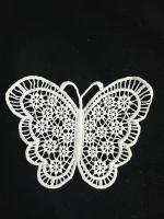 China Eco-Friendly Polyester Water-Soluble Embroidery Butterfly Patches for Children's Apparel and Home Textiles Decoration for sale