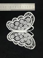 China Eco-Friendly Polyester Water-Soluble Embroidery Butterfly Patches for Children's Apparel and Home Textiles Decoration for sale
