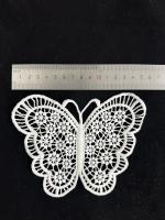 China Eco-Friendly Polyester Water-Soluble Embroidery Butterfly Patches for Children's Apparel and Home Textiles Decoration for sale