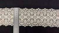 China Cotton Water Soluble Hollow Out Lace Trim Elegant Scalloped Edge Guipure Lace Ribbon For Dress Underwear  Decoration for sale