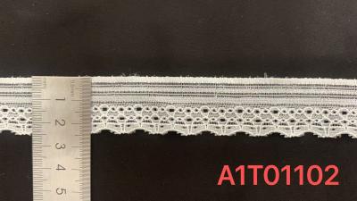 China 2.5cm Width Scalloped Edge Hollow Mesh Elastic Nylon Spandex Lace Trim for Lingerie and Garment Accessories for sale