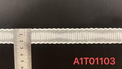 China 2.3cm Breathable Net Lace with Double Scalloped Rim for Fashion Garment Decoration for sale