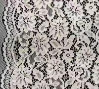 China Vintage Floral NYLON/COTTON Mesh Elastic Lace, Exquisite Floral Pattern Lace Accessories In Stock for sale