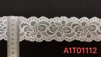 China 3.5cm Width Scalloped Edge Floral Lace Trim with Breathable Hollow Weave for Lingerie and Dresses for sale