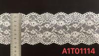China 7cm Wide Floral Scallop Lace with Layered Hollow Knitting for Bridal Wear and Dress Elevation for sale