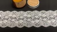 China 7cm Wide Floral Scallop Lace with Layered Hollow Knitting for Bridal Wear and Dress Elevation for sale