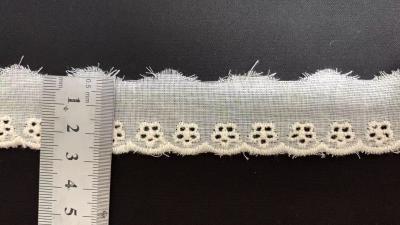China Vintage Cotton Lace Trim with Scalloped Edge and Middle East Design for Apparel and Home Textile for sale