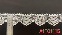 China 5cm Scalloped Nylon Spandex Lace Trim Skin-friendly Elastic Lace for Lingerie Dress Decoration for sale