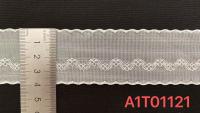 China 4cm Breathable Mesh Lace Trim with Double Scalloped Edges Ideal for Apparel Trimming Bulk Wholesale for sale
