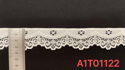 China 3.5cm Width Retro Lace Trim with Square Hollow Cutouts and Wavy Scallop Bottom for Lingerie and Dress Customization for sale