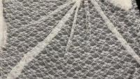 China 100% nylon/spandex  Rhombus Hollow Out Mesh Lace Fabric, Black Geometric Diamond Net Lace for Dress Lingerie Garment Decoration for sale