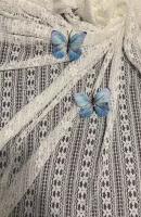 China 100% nylon/spandex Vertical Floral Striped Lace Fabric, Continuous Flower Stripe Hollow Mesh Lace for Women Dress Lingerie for sale