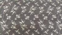 China Soft 100% Polyester Scattered Floral Mesh Tulle, Lightweight Small Flower Printed Sheer Net Fabric for Wedding Garment for sale