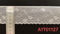China 5cm Sweet Jacquard Elastic Lace Trim with Wavy Scallop Edge for Lingerie and Dress Decoration for sale