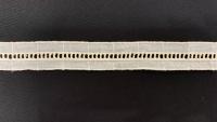 China Scalloped Edge Cotton Lace Trim with Middle East Design and 3.8 Inches Wide for Fashion Apparel for sale
