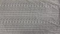 China Horizontal Striped Eyelet Embroidery Cotton Fabric,  Vintage Striped Floral chicken  Embroidery Cotton Lace Fabric Multi-Pattern Hollow Cutwork Lace for Summer Dresses Blouses Bridal Garments for sale