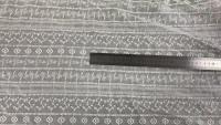 China Horizontal Striped Eyelet Embroidery Cotton Fabric,  Vintage Striped Floral chicken  Embroidery Cotton Lace Fabric Multi-Pattern Hollow Cutwork Lace for Summer Dresses Blouses Bridal Garments for sale