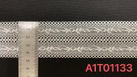 China 4.5cm High Stretch Hollow Mesh Scalloped Edge Nylon Spandex Lace Trim for Lingerie and Dress Decoration for sale
