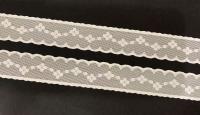 China 2.5cm Width Floral Embossed Pattern High Stretch Elastic Lace Trim for Apparel Factory Supply for sale