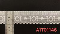 China 3.5cm Nylon Spandex Elastic Lace Trim with Double Scalloped Edge for Lingerie and Ladies Garment Sewing for sale