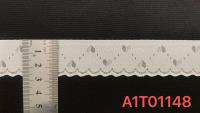 China 2.7cm Nylon Spandex Elastic Lace Trim with Hollow Heart Cutout and Scalloped Wave Edge for Lingerie Decoration for sale