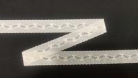 China 3cm Nylon Spandex Elastic Lace Trim with Scalloped Edge for Lingerie and Pajamas for sale