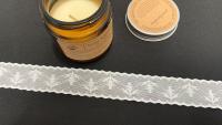 China 2.7cm Width Breathable Nylon Spandex Elastic Lace Trim with Continuous Leaf Hollow Pattern for Lingerie and Dress Decoration for sale
