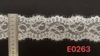 China Eyelash Lace 7cm Non Stretch Lightweight Scalloped Lace Trim for Wedding and Lingerie for sale