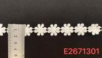 China 1.8cm Skin-Friendly Milk Silk Floral Lace Trim with Scalloped Edge for Dresses and Home Decor for sale