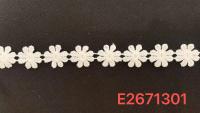 China 1.8cm Skin-Friendly Milk Silk Floral Lace Trim with Scalloped Edge for Dresses and Home Decor for sale
