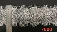 China 10cm Width Scalloped Edge Elastic Lace Trim with Spandex Polyamide Blend for Garments and Home Decor for sale
