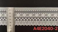 China 6CM High Elastic Spandex Nylon Floral Lace Trim with Scalloped Edge for Apparel and Decor for sale