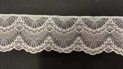 China 10.5cm Swimwear Grade Stretch Nylon Floral Lace Trim Elastic Apparel Lace Accessories for sale
