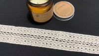 China 4cm Width Cotton Lace Trim with Multi-layer Hollow Pattern and Soft Cotton Material for Dress and Home Textile Decoration for sale