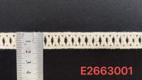 China 1.5cm Cotton Water Soluble Lace Trim with Neat Rhombus Hollow Design and Soft Cotton Material for Clothing and Home Textile for sale
