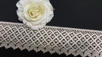 China 8cm Crochet Cotton Lace Trim  Hollow Crochet Cotton Lace Ribbon Knitted Lace Edging for Garment Home Textile Decoration for sale