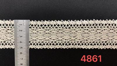 China 5cm Cotton Crochet Lace Trim with Elegant Hollow Woven Texture Soft Breathable and Sturdy for Garment Decoration for sale