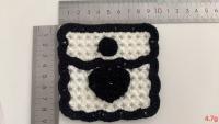 China Cotton/Polyester Snag-resistant embroidery patch  Crochet Flower  Square Patch, Floral Crochet Applique for Clothing Decoration for sale