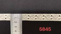 China 1.5cm Cotton Crochet Lace Trim with Symmetrical Hollow Geometric Shape and Soft Hand Feel for Garment Trimming for sale