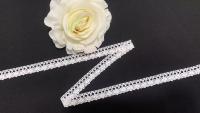 China 1.5cm Width Cotton Crochet Lace Trim with Orderly Round Hollow Holes Soft Breathable for Dress Sewing for sale